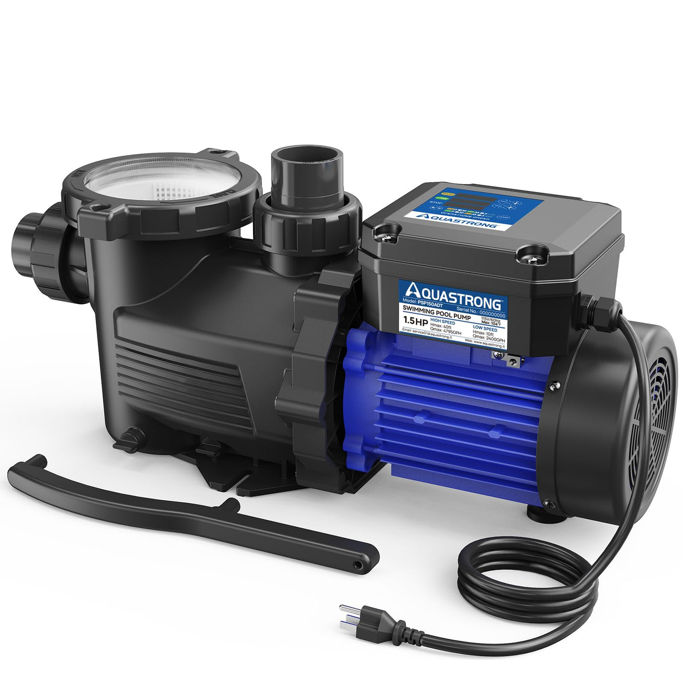 Dual Speed Pool Pumps, 1.5 HP & 2 HP, 4975GPH to 5186GPH, 115V — AQUASTRONG