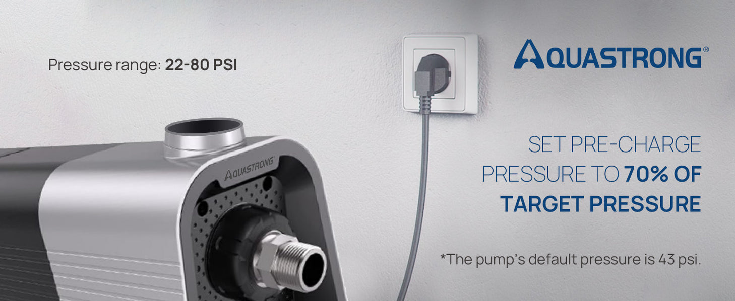 Smart 45 Automatic Water Pressure Booster Pump for Home, 115V/230V — Aquastrong