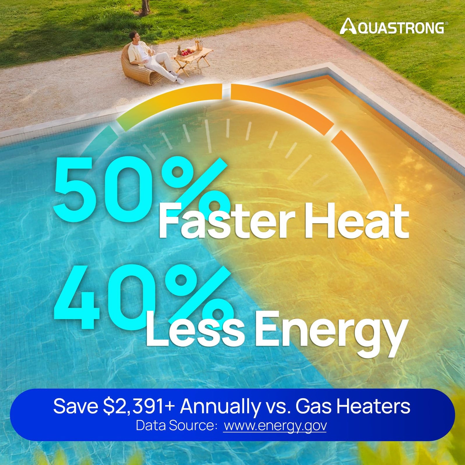 HEX035 35,000 BTU Heat Pump For 9,000 Gallons Pools 120V — Aquastrong