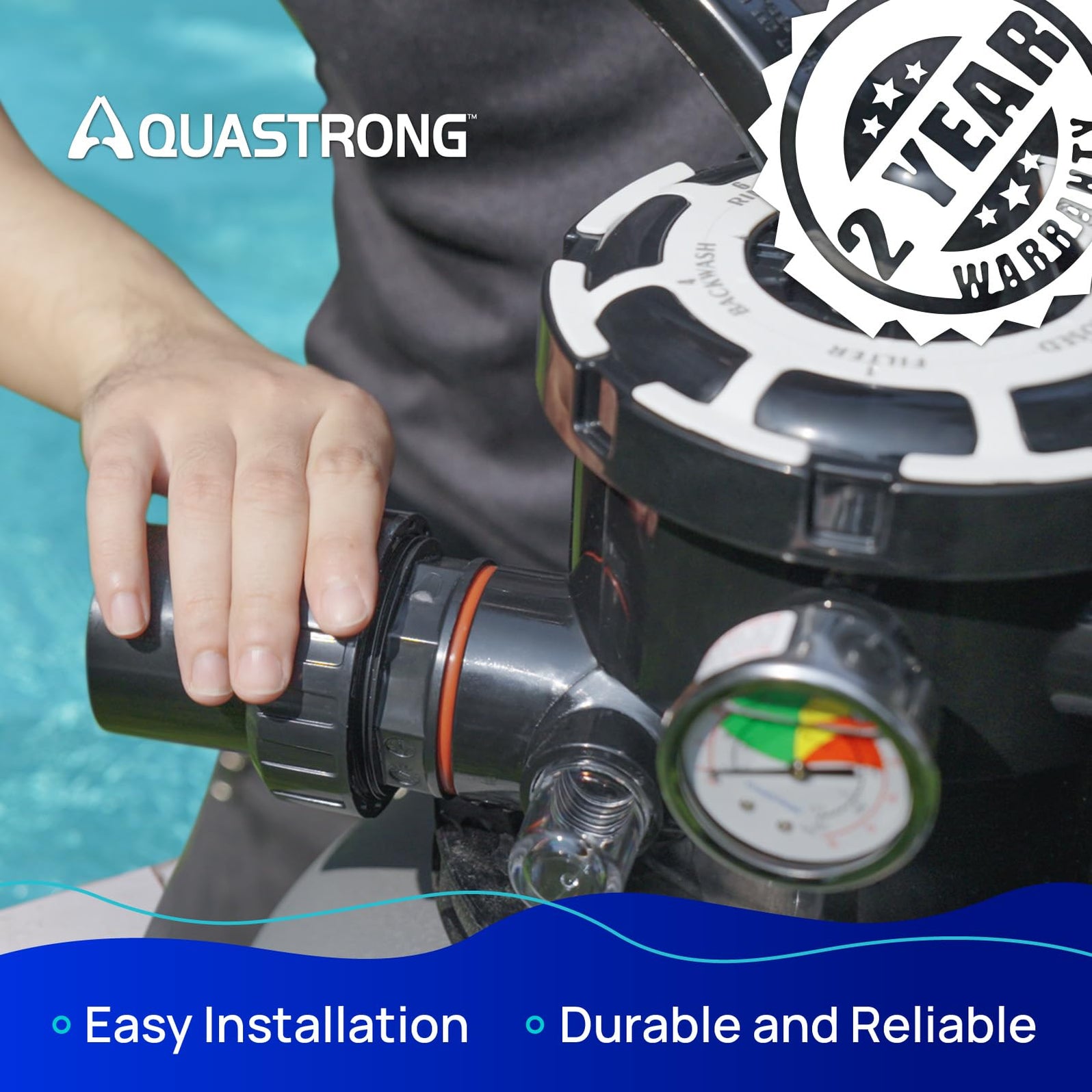 Sand Filter Pumps 115V, 1/2 HP to 3 HP, 12in to 20in, Max 8917GPH for — Aquastrong